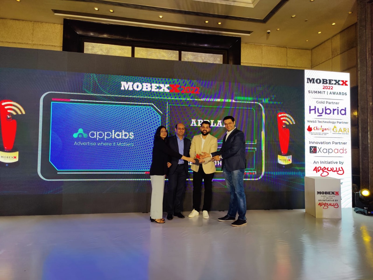 Applabs Wins 3 Awards at Mobexx Summit Awards by Adgully - Applabs Blog